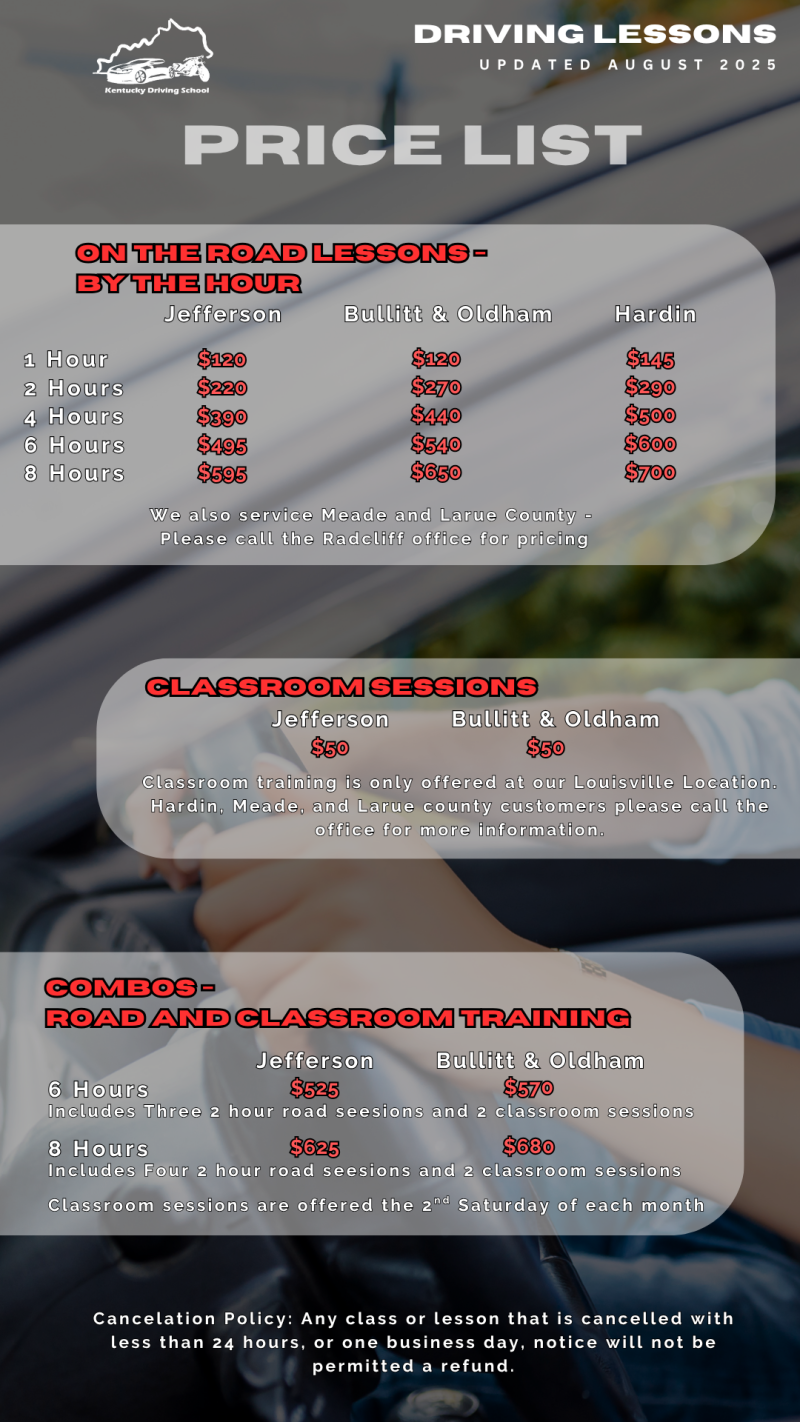 Driving Lessons - Kentucky Driving School